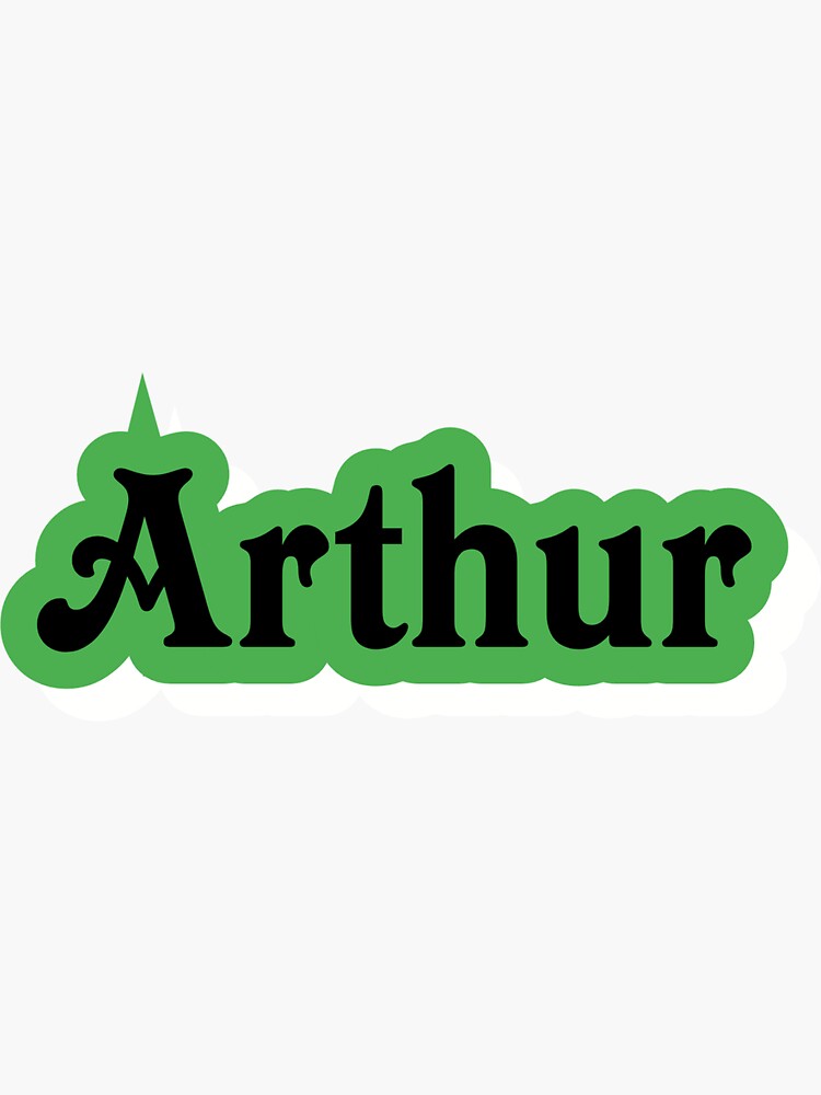 "My Name is Arthur" Sticker for Sale by Aliibnouhassan | Redbubble