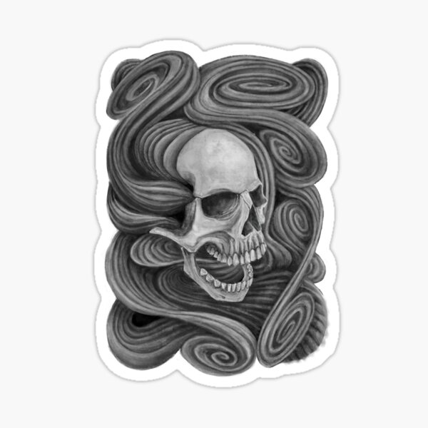 "Spiral Curse" Sticker for Sale by visitdesignsbyx | Redbubble