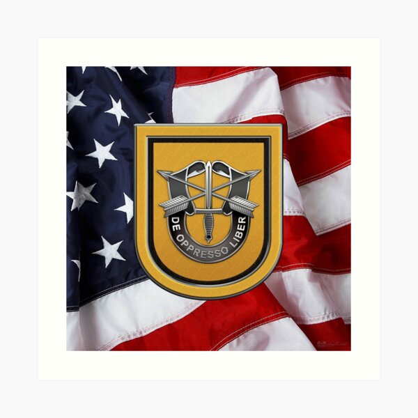 "U.S. Army 1st Special Forces Group - 1 SFG Beret Flash over American ...