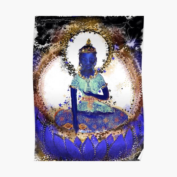 "Locana, Blue Female Buddha of the East" Poster by Visuddhi | Redbubble