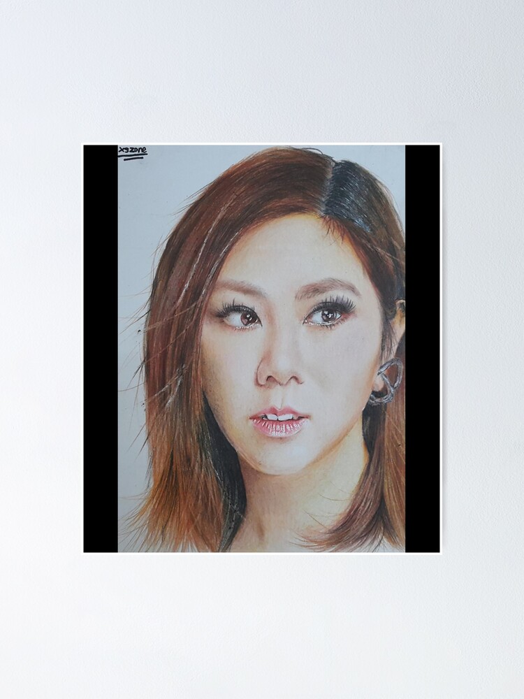 Póster «Gem Tang Chinese Singer Color Lápiz Dibujo Art Xszone Pegatina ...