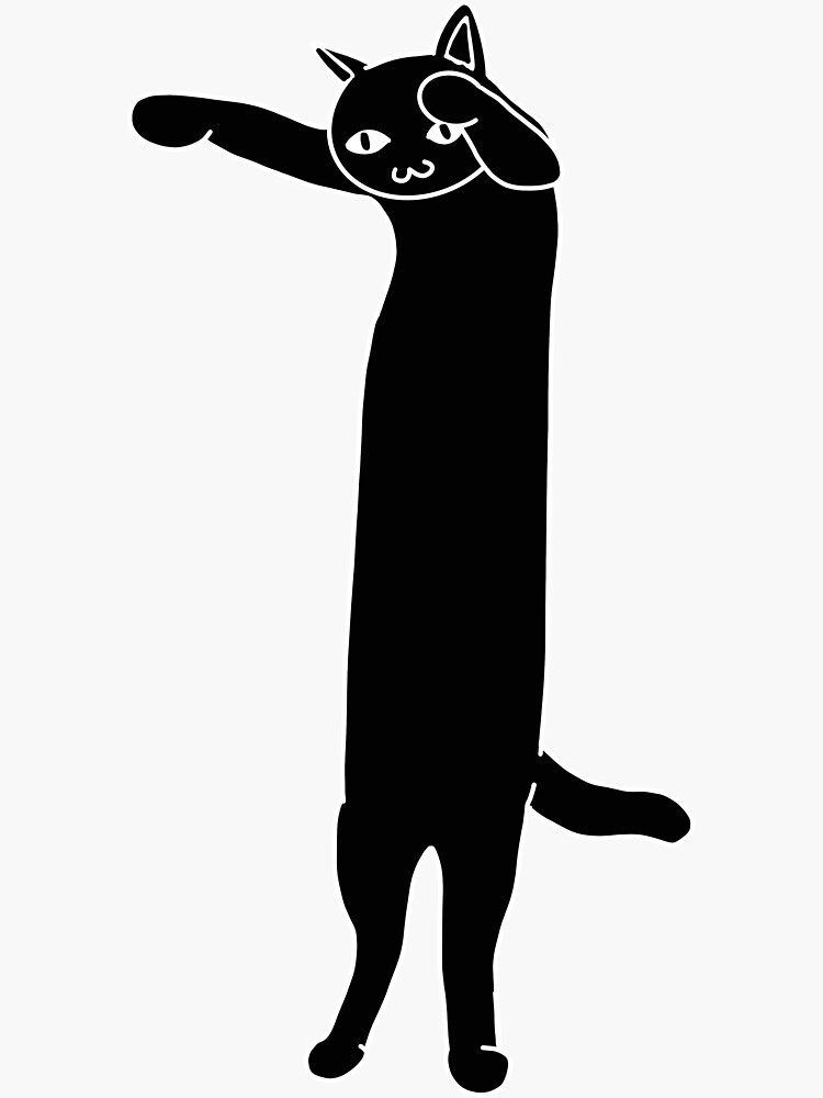 "long cat" Sticker by YangDdrawing | Redbubble