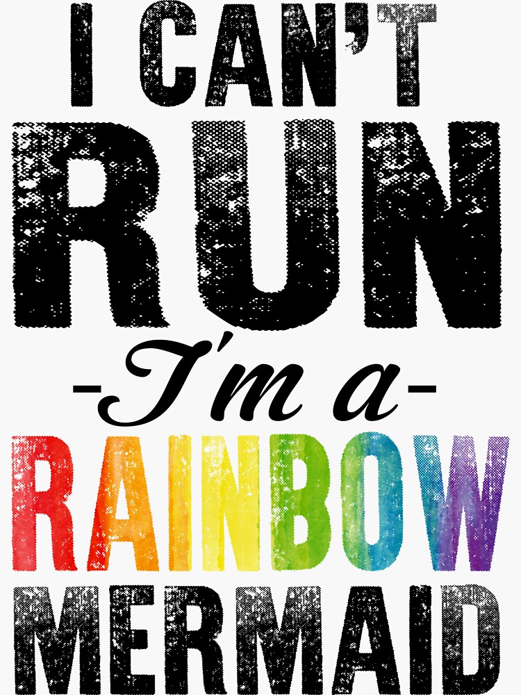 "cant run," Sticker by acaciastar | Redbubble
