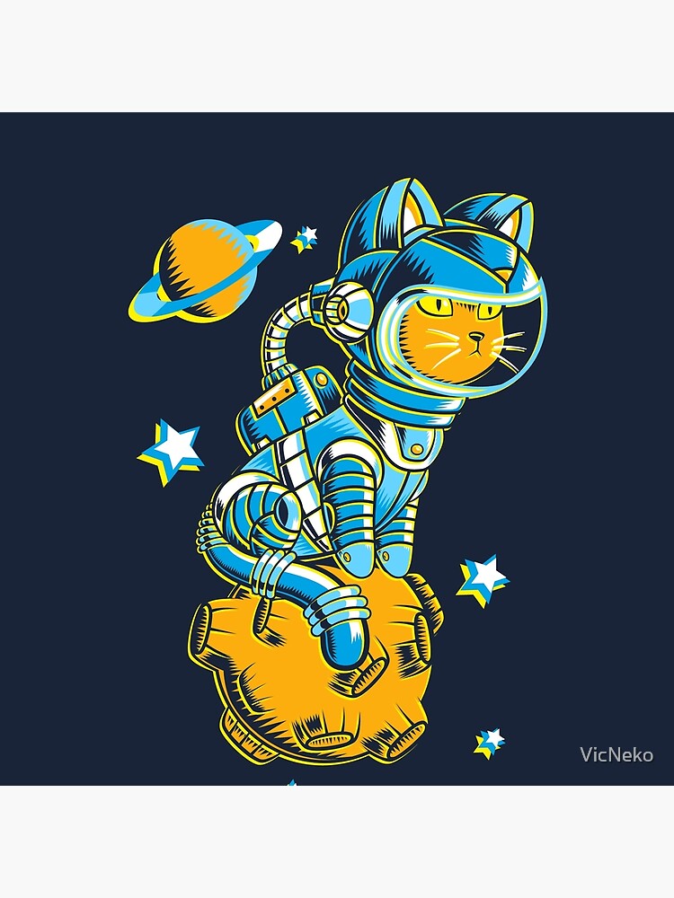 "Space Cat" Uhr von VicNeko | Redbubble