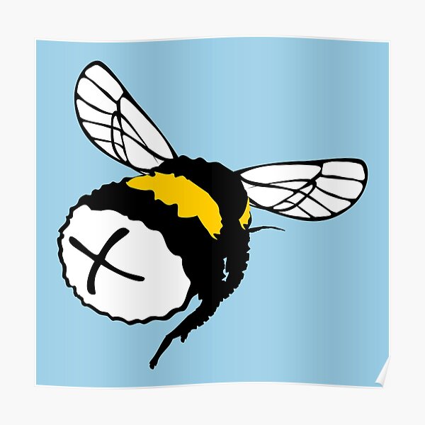 "be positive bee positive bumblebee" Poster for Sale by MiraNomegusta ...