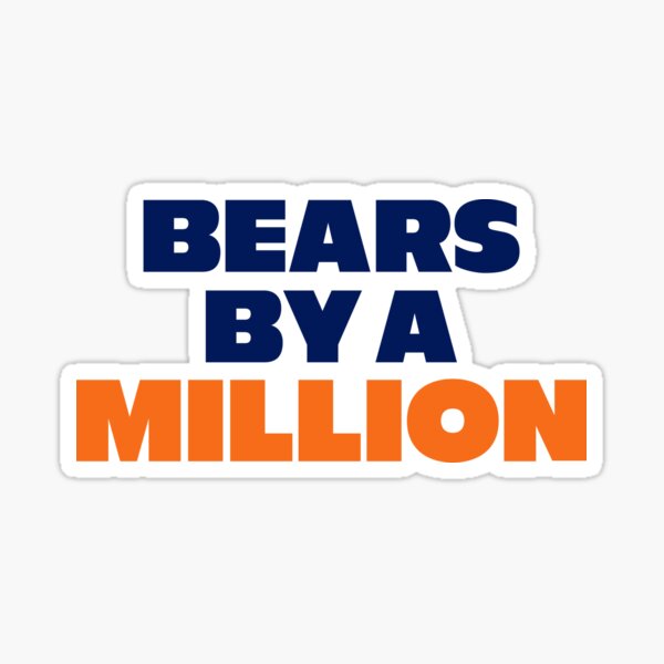 "Bears by a Million" Sticker for Sale by Primotees | Redbubble