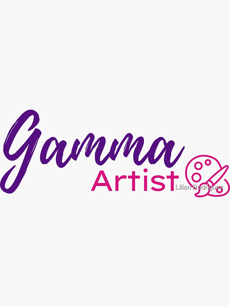 "Gamma Artist" Sticker for Sale by lrodrigu | Redbubble