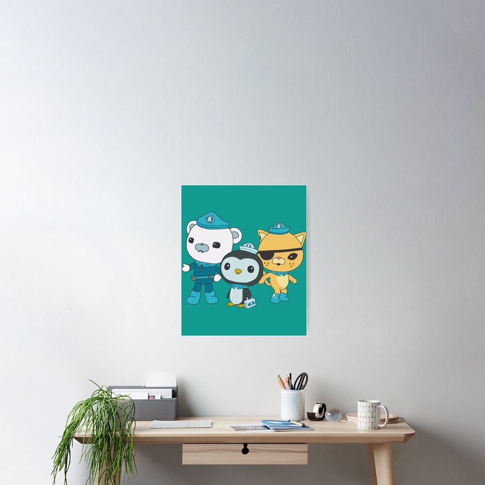 The Octonauts Captain Barnacles Kwazii Peso Poster For Sale By