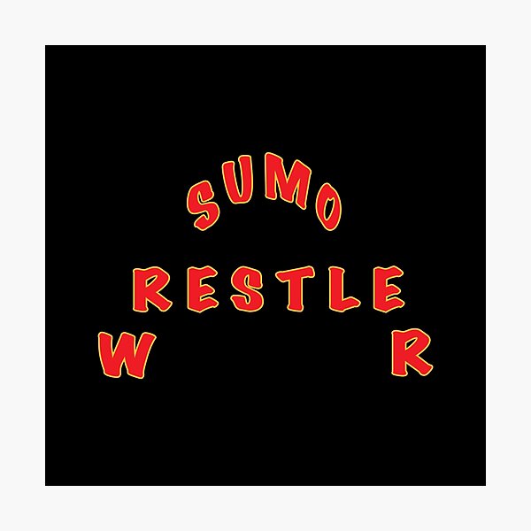 Lámina fotográfica «Luchador de sumo escrito en wordart» de ...