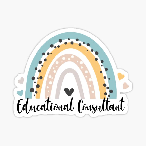 "Educational Consultant Pastel Rainbow" Sticker for Sale by ...