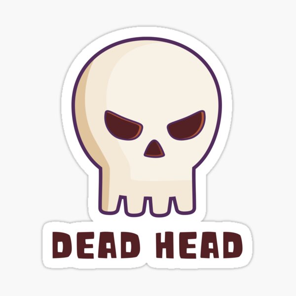 "Scary Dead Head" Sticker for Sale by P2CPOD | Redbubble