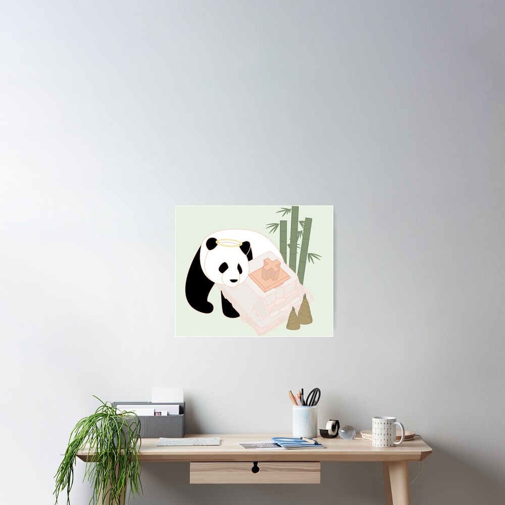 "Holy Panda Mechanical Tactile Switch" Poster for Sale by Vectorations ...