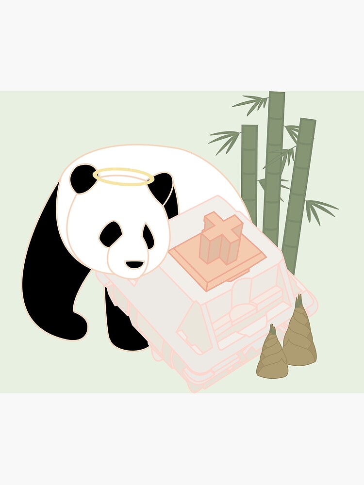 "Holy Panda Mechanical Tactile Switch" Poster for Sale by Vectorations ...
