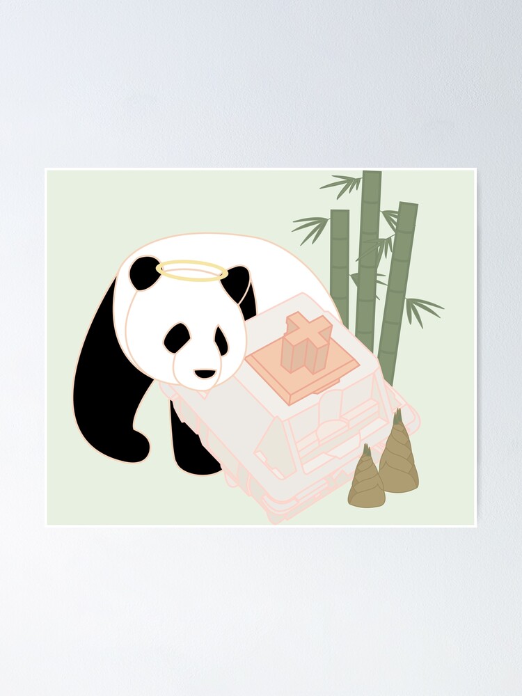 "Holy Panda Mechanical Tactile Switch" Poster for Sale by Vectorations ...
