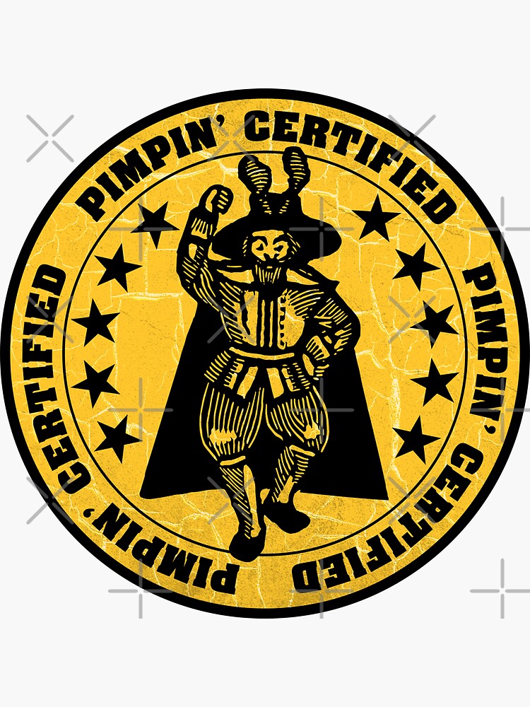 "Pimpin'" Sticker by RagingSoxMonkey | Redbubble