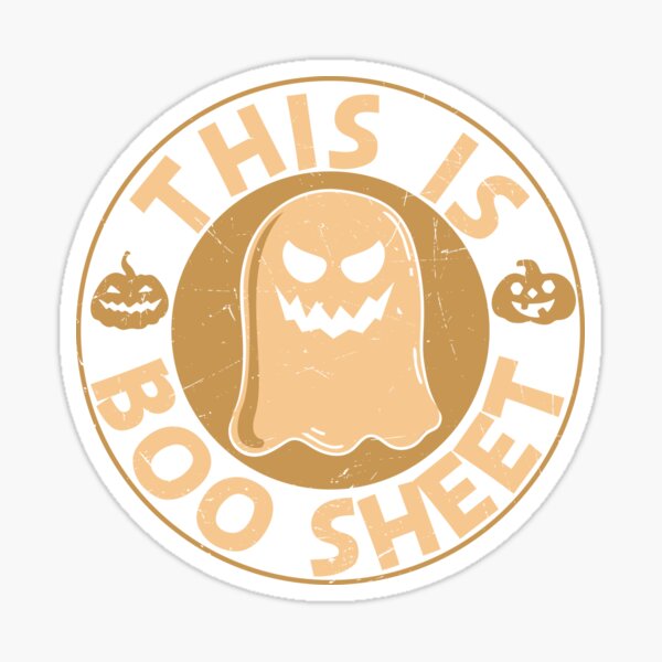 "This is boo sheet" Sticker for Sale by Samarasshop | Redbubble