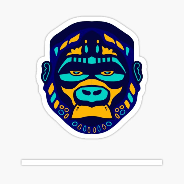 "Monkey Face" Sticker for Sale by Moazmoza | Redbubble