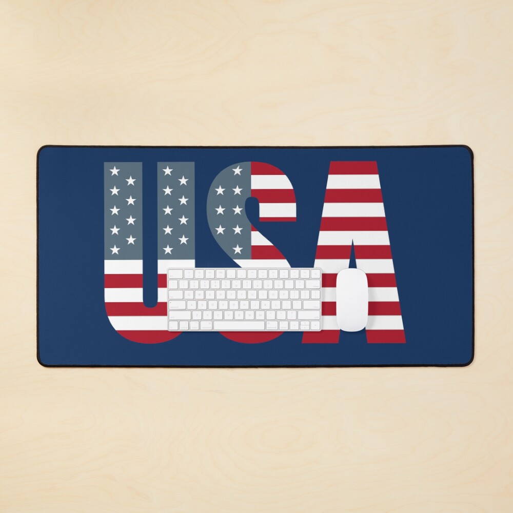 "USA Flag Letters in Red, White and Blue" Sticker for Sale by Dawnings ...