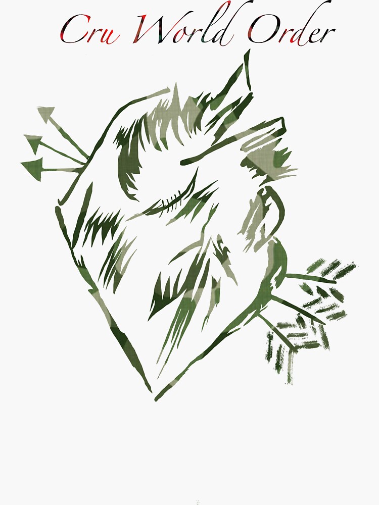 "Cru World order Logo" Sticker for Sale by Stevenmayers | Redbubble