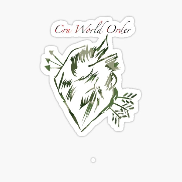 "Cru World order Logo" Sticker for Sale by Stevenmayers | Redbubble