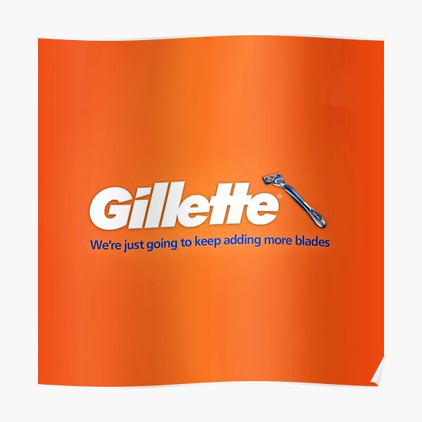 "Gillette " Poster for Sale by FordR24 | Redbubble