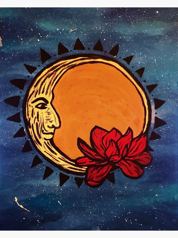 "Moon Flower" Sticker by Bellivx | Redbubble
