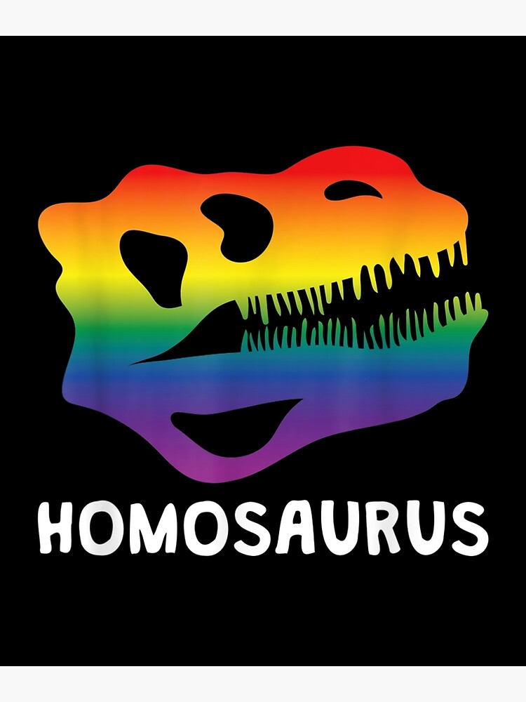 Lámina fotográfica « Dinosaurio Juegos De Palabras Lgbt Arco Iris ...