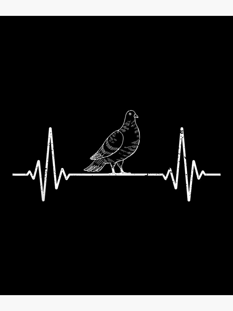 " Pigeon Bird Racing Heartbeat Gift" Art Print for Sale by paudels ...