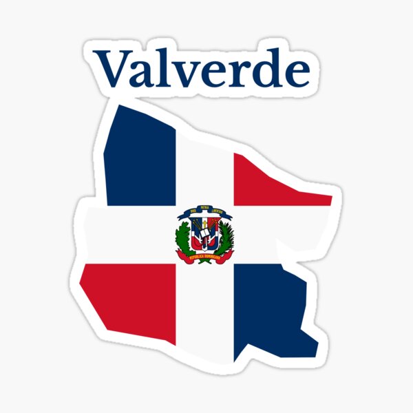"Valverde Province Map Design, Dominican Republic." Sticker for Sale by ...