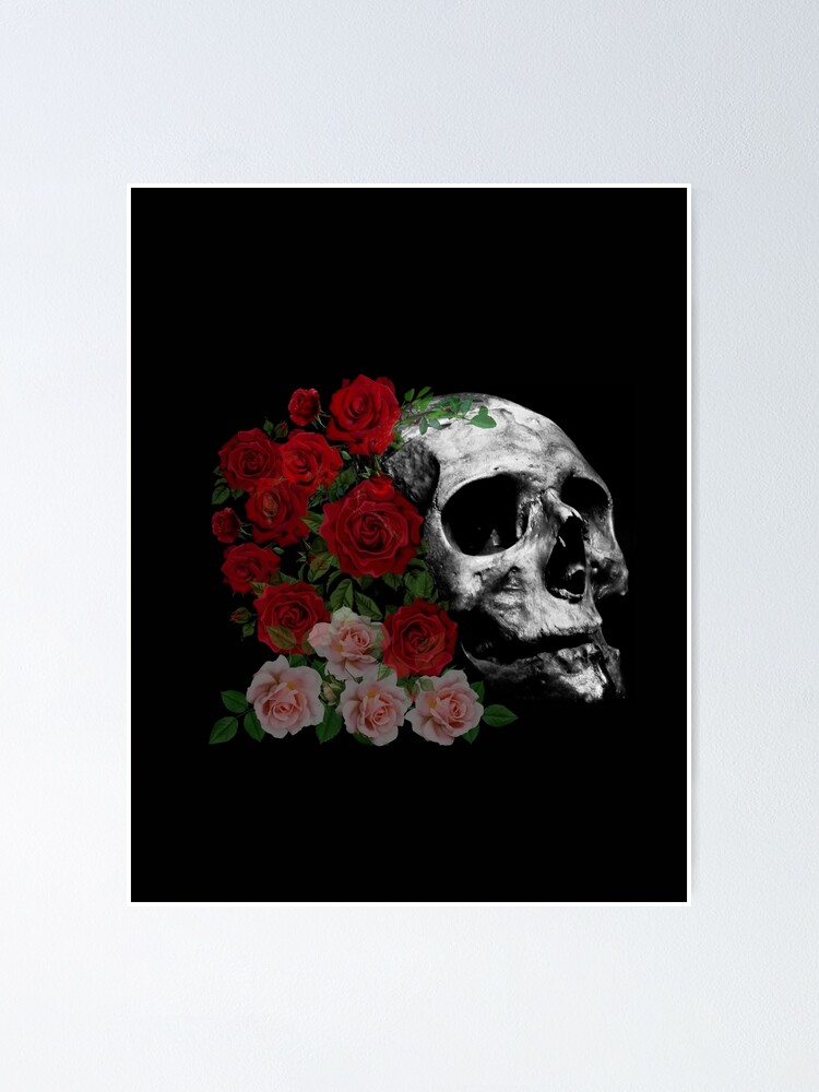 "Skull and Roses" Poster for Sale by CulverCrafts | Redbubble