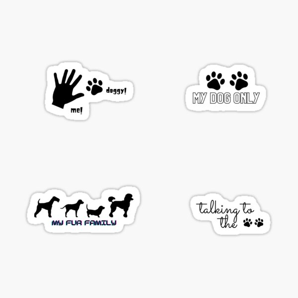 "Dog Sticker Pack" Sticker for Sale by vguns | Redbubble