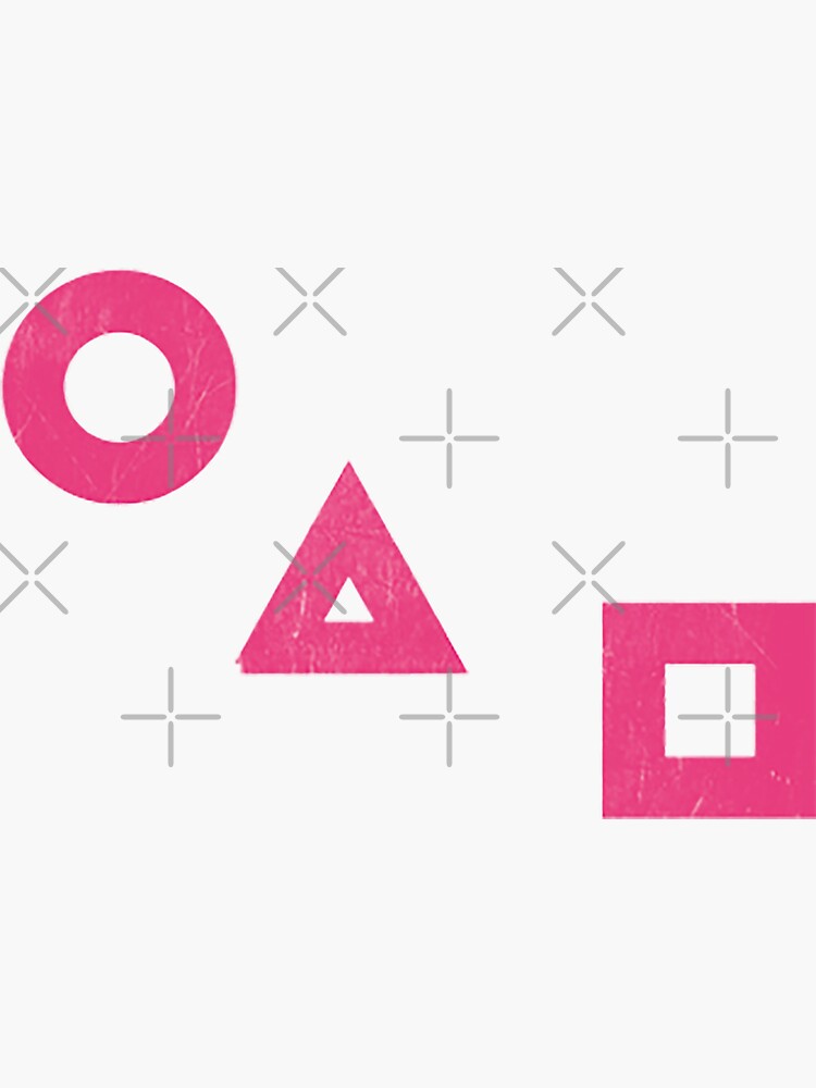 "square triangle circle" Sticker for Sale by SANGGOOJEON | Redbubble
