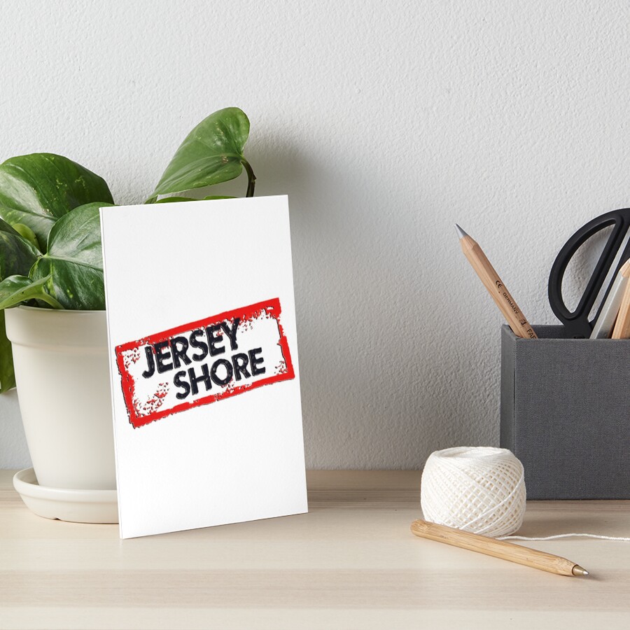  Jersey Shore Logo Art Board Print For Sale By GivanByrne Redbubble