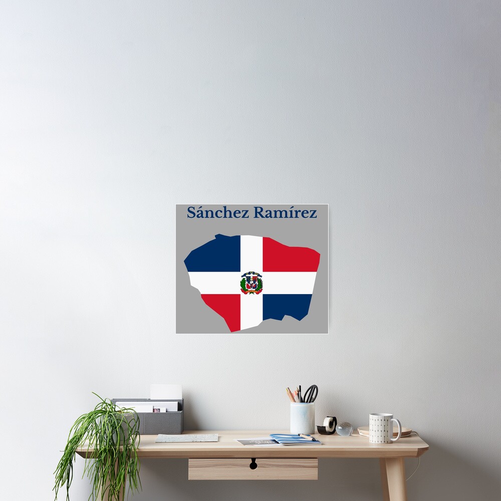 "Sanchez Ramirez Province Map Design, Dominican Republic." Poster for ...