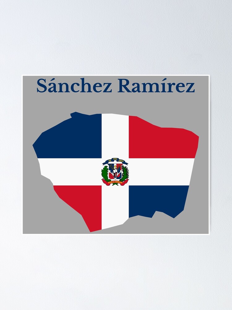 "Sanchez Ramirez Province Map Design, Dominican Republic." Poster for ...