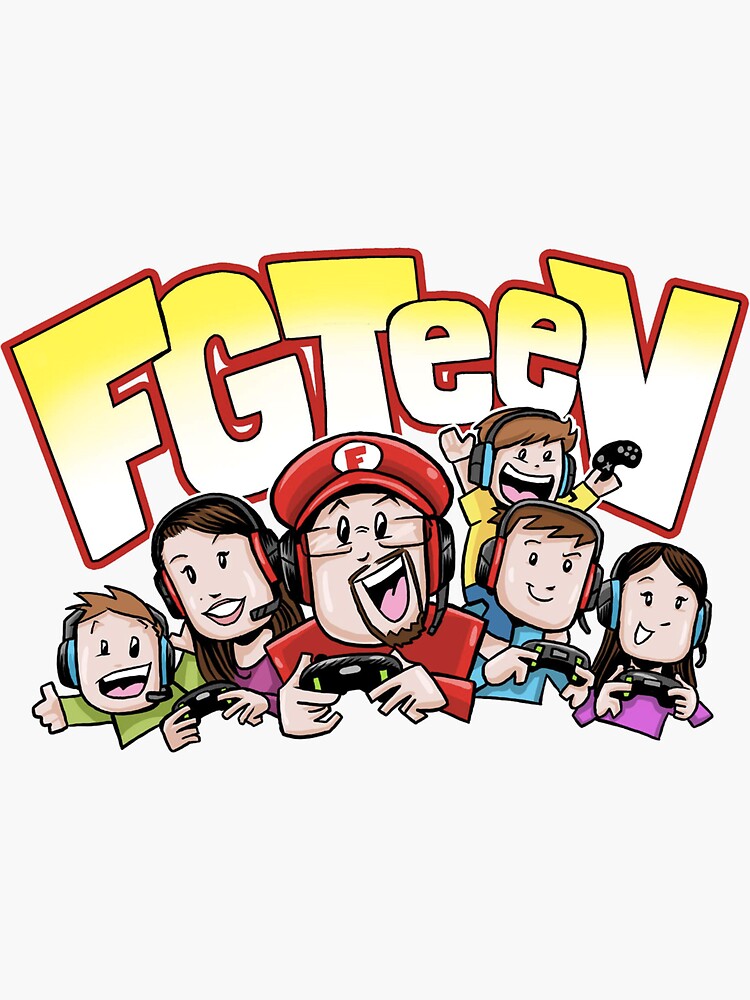 "Boys Girls 3D Printed Fg teev" Sticker for Sale by BkaleGrant | Redbubble