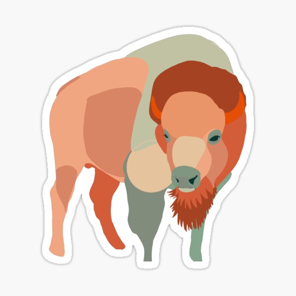 "art deco buffalo" Sticker for Sale by nrauter | Redbubble