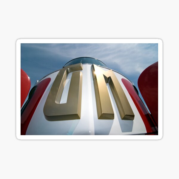 "GM" Sticker for Sale by barkeypf | Redbubble