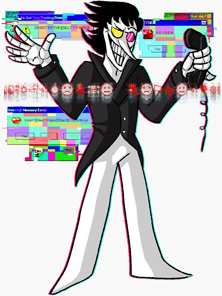 "Spamton Deltarune Full Body" Sticker for Sale by Dismal-Uprising ...