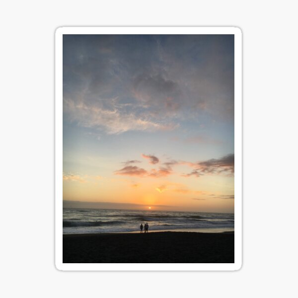 "Beach Sunset" Sticker for Sale by MegRosebyDesign | Redbubble
