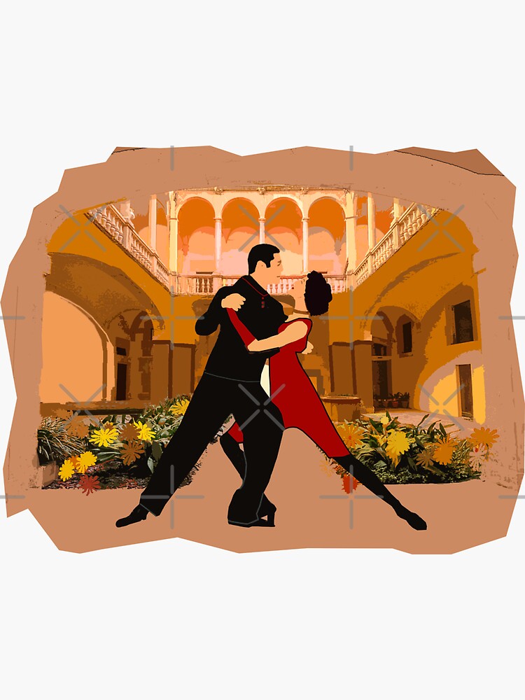 "El Tango" Sticker for Sale by janraydesigns | Redbubble