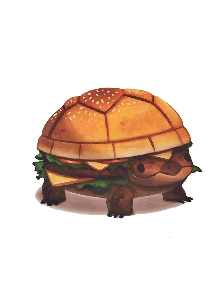 "Turtle Burger " Poster for Sale by N1ckiM1naj | Redbubble