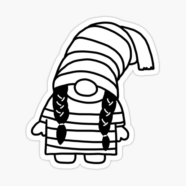 "Halloween Mummy Gnome, Mummy Gnome Girl" Sticker for Sale by miraipa ...
