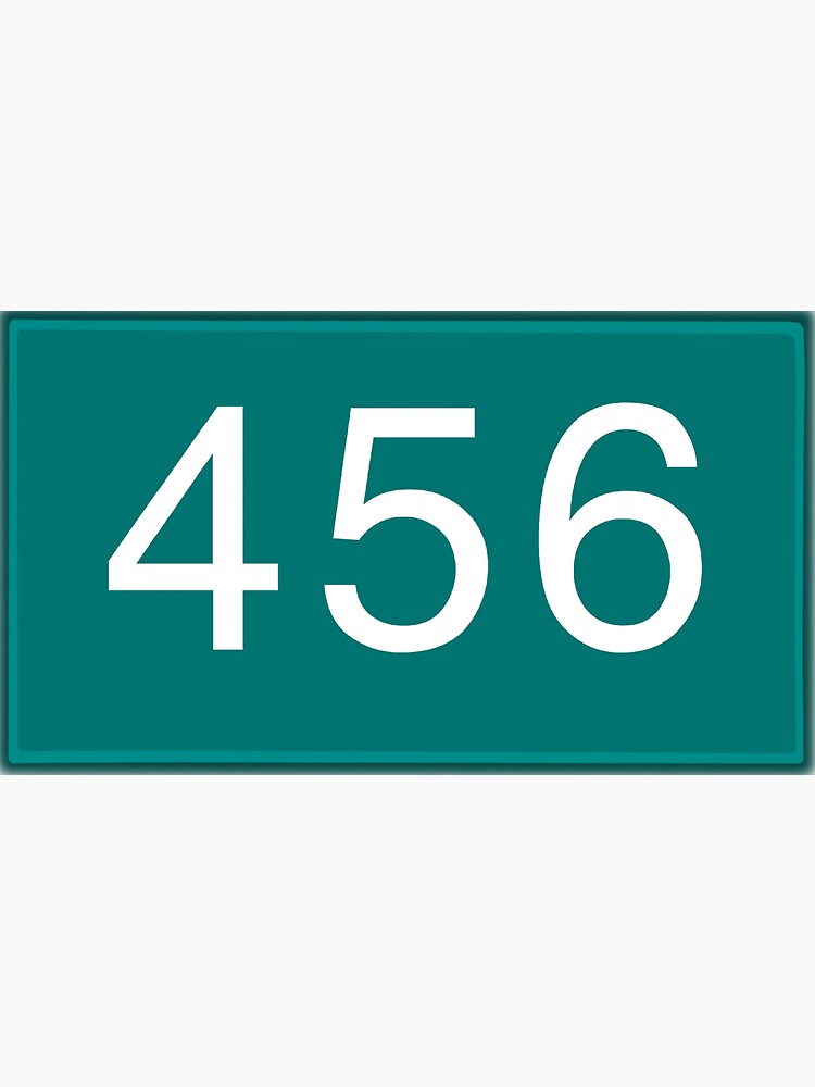 "squid game-456" Sticker for Sale by payaso-design | Redbubble