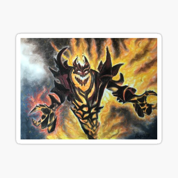 Shadow Fiend Dota 2 Art Stickers for Sale | Redbubble