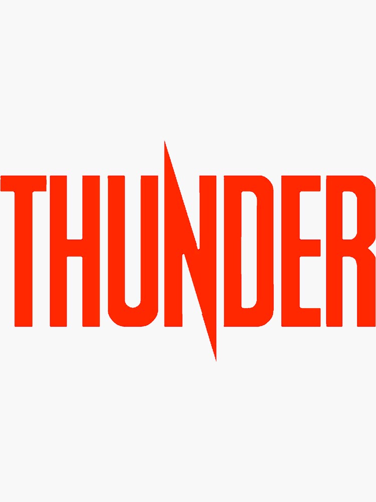 "thunder band best of logo" Sticker by robertsphplp11 | Redbubble
