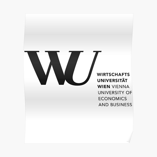 "Wirtschaftsuniversität Wien Logo" Poster for Sale by indreamax | Redbubble