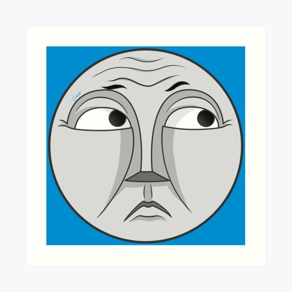 "Gordon (grumpy face)" Art Print by corzamoon | Redbubble