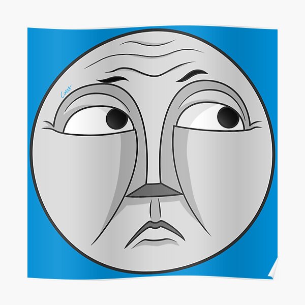 "Gordon (grumpy face)" Poster by corzamoon | Redbubble
