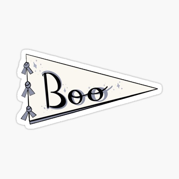 "Boo Banner" Sticker for Sale by ATMCustoms | Redbubble